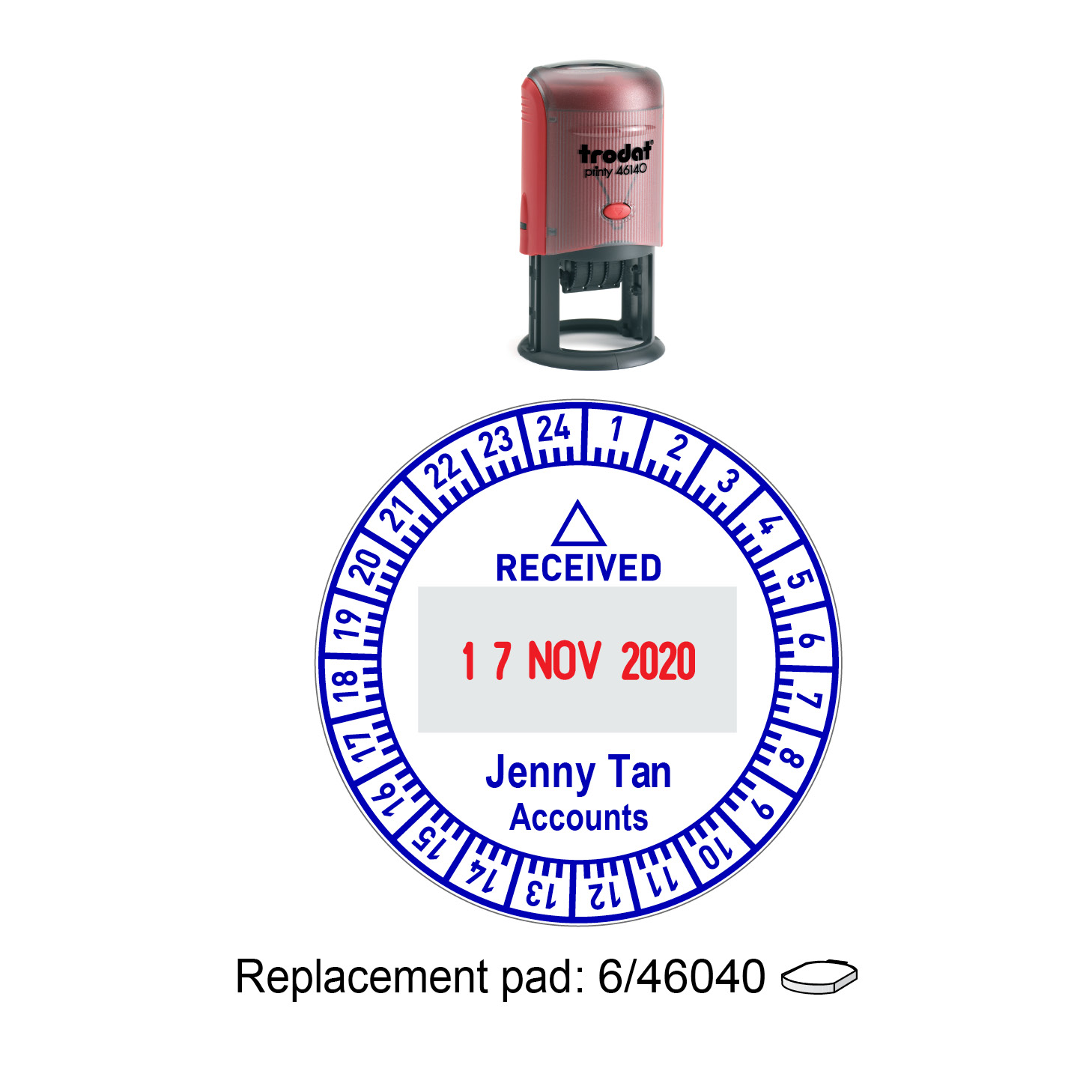 Trodat 46140/U24H Self Inking Stamps|Rubberstamps Online Singapore